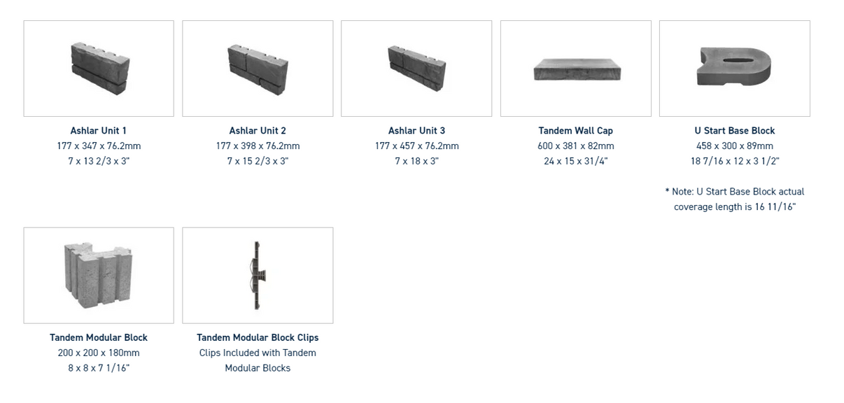 BELGARD - ASHLAR TANDEM WALL BLOCK – Bricks n Blocks