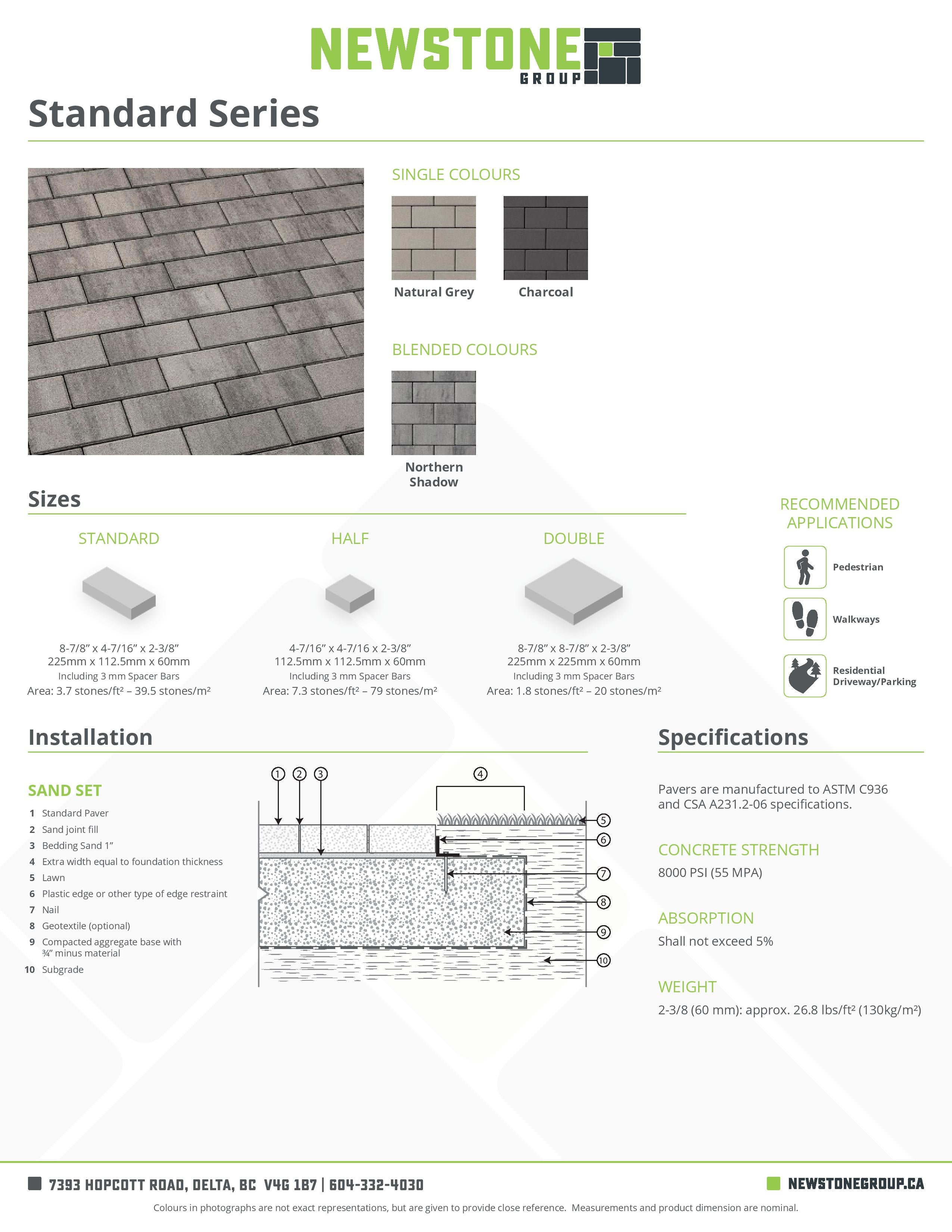NEWSTONE - STANDARD PAVER – Bricks n Blocks