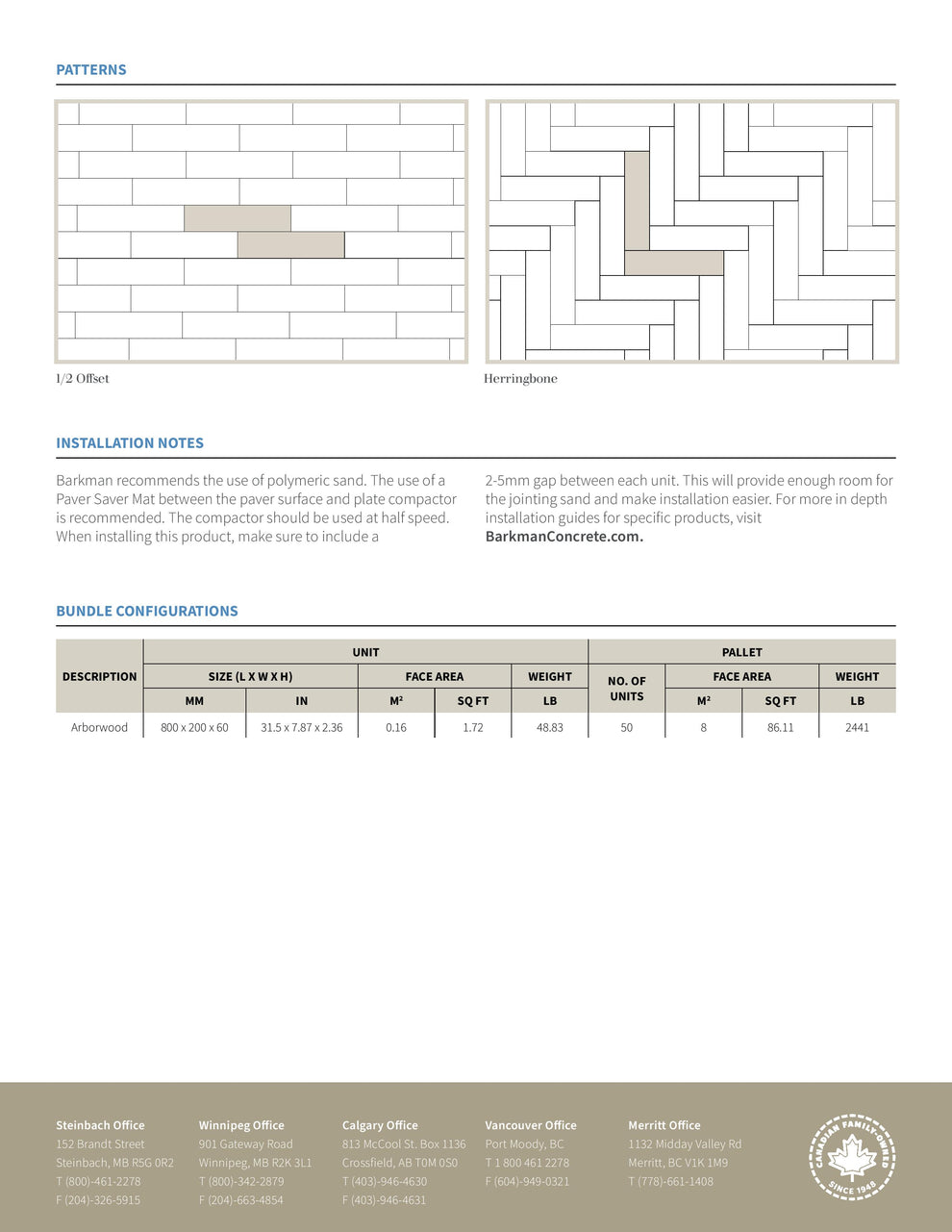 BARKMAN - ARBORWOOD SLAB – Bricks n Blocks