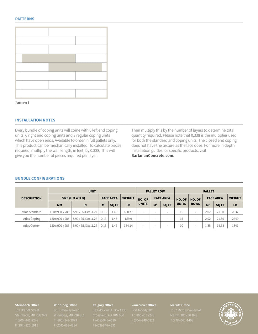 BARKMAN - ARCHITEXTURES ATLAS BLOCK – Bricks n Blocks