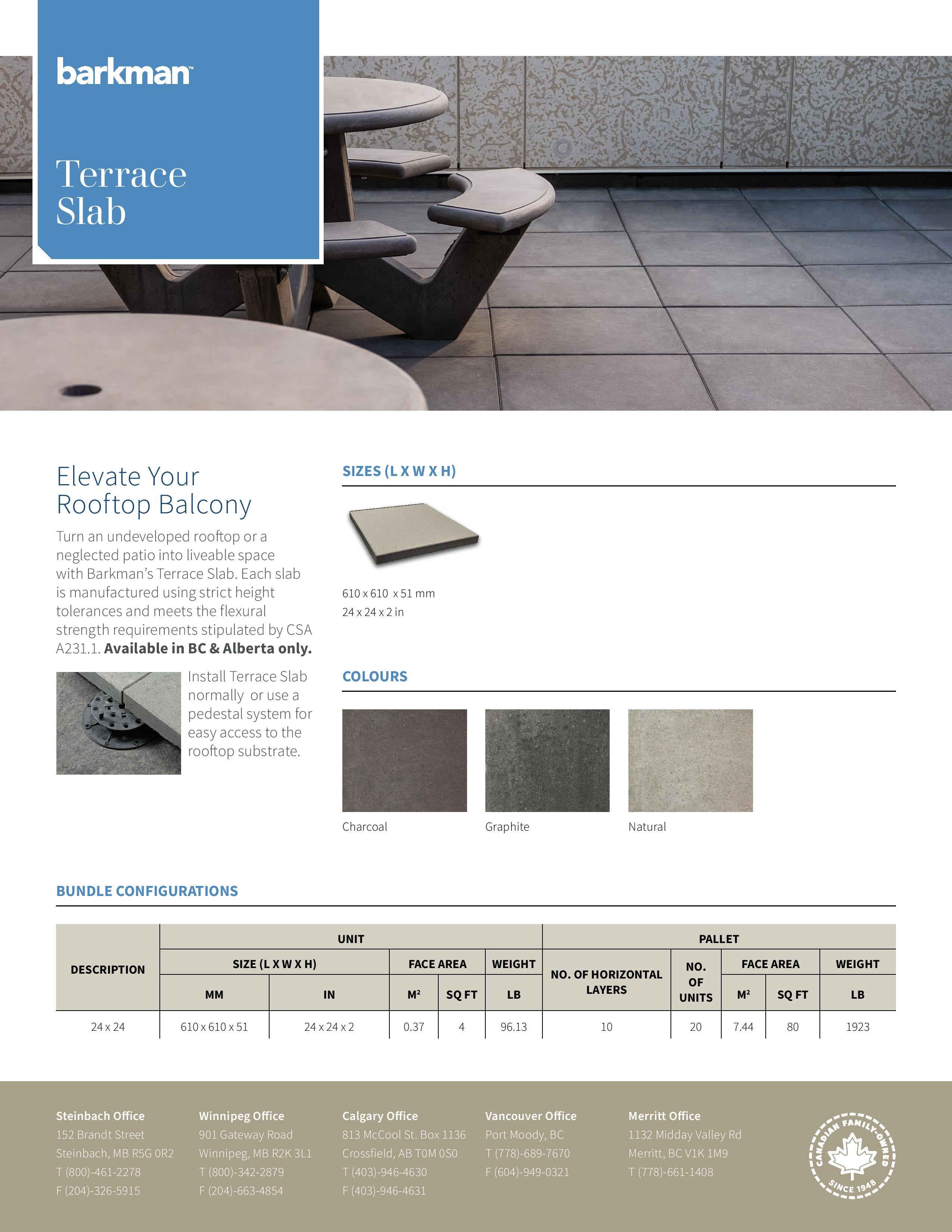 BARKMAN - TERRACE SLAB – Bricks n Blocks